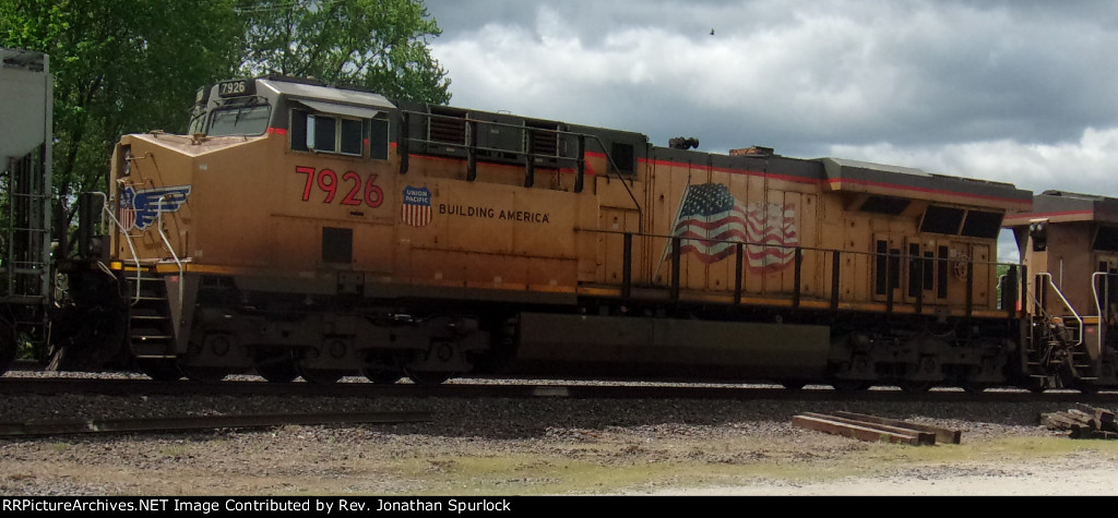 UP 7926, conductor's side view